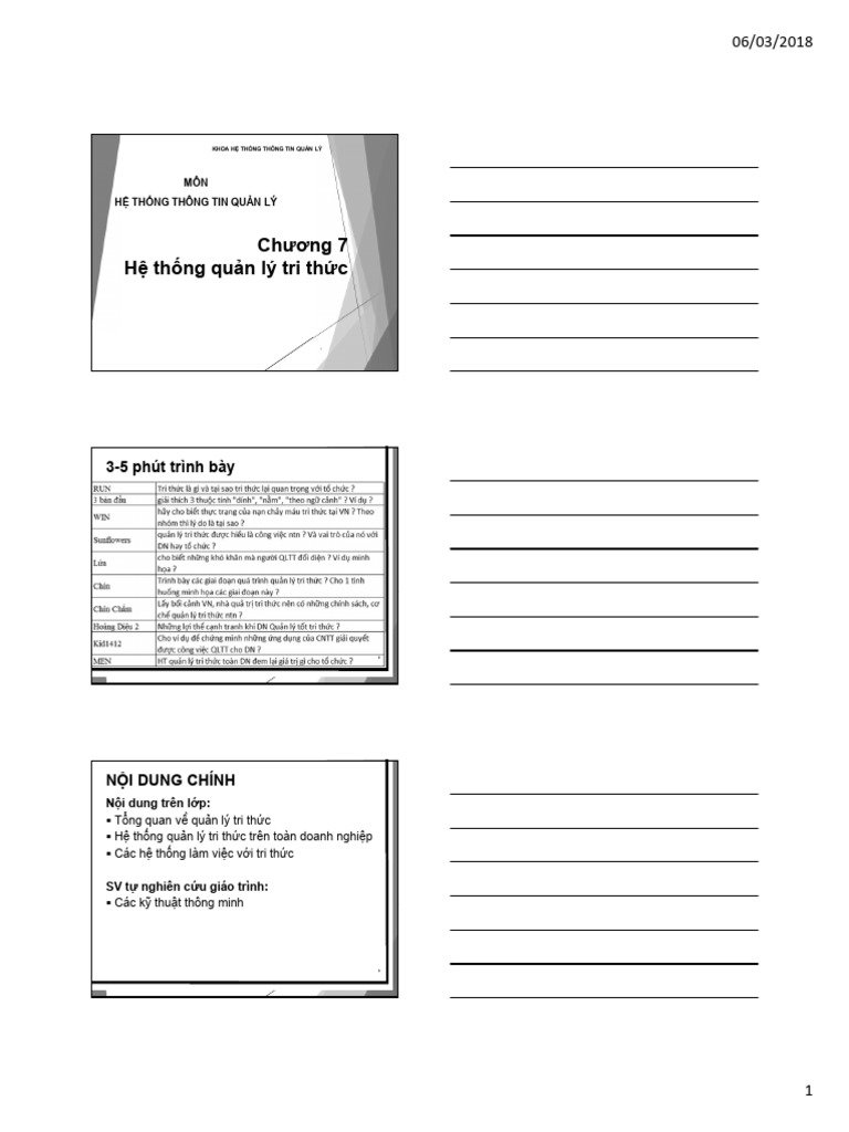 He-Thong-Thong-Tin-Quan-Ly - Chuong-07-He-Thong-Quan-Ly-Tri-Thuc - (Cuuduongthancong - Com) | PDF
