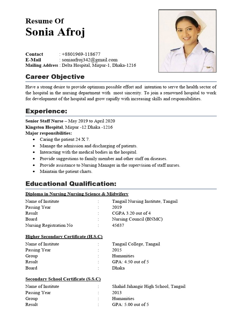 Standard Style (CV Code - SS-888) | PDF | Nursing | Hospital