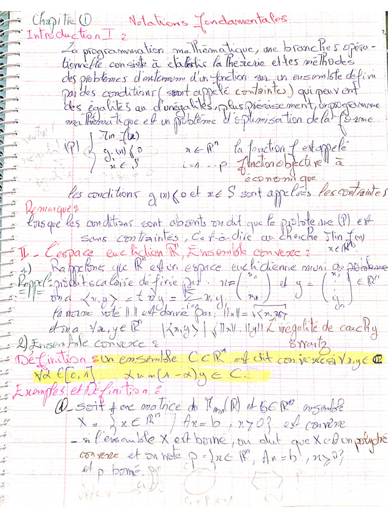 Programmation Mathematique 5 Nov 2023 06-20 | PDF