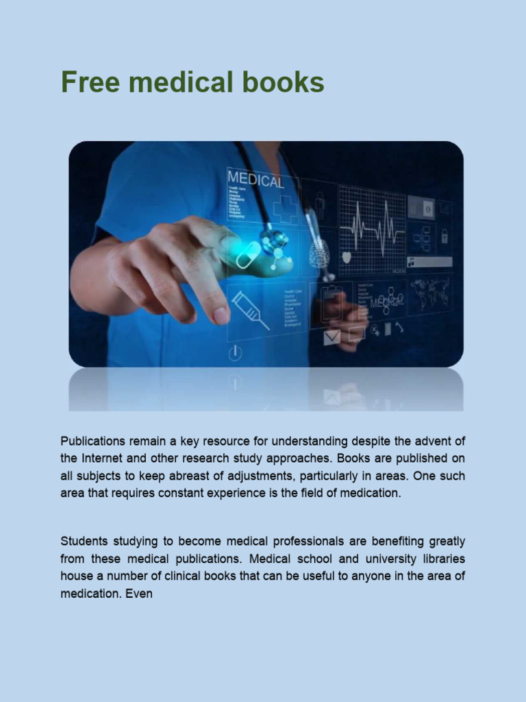 PDF Medicine Books For | PDF | Health Professional | Medicine