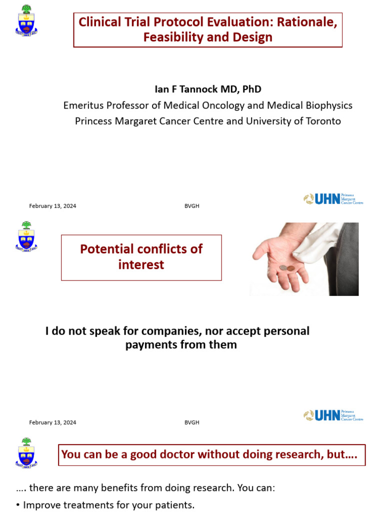 Lecture 1 - Protocol Rationale, Feasibility, & Design | PDF | Clinical ...