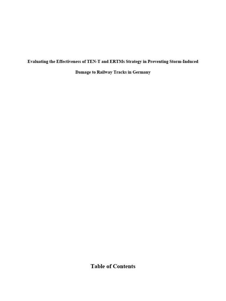 TEN T Project | PDF | Climate Resilience | European Union