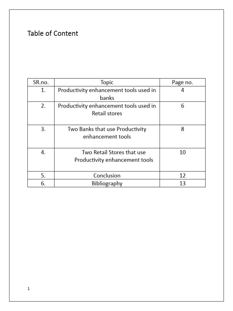 Business Studies Project on Productivity Tools | PDF | Point Of Sale ...