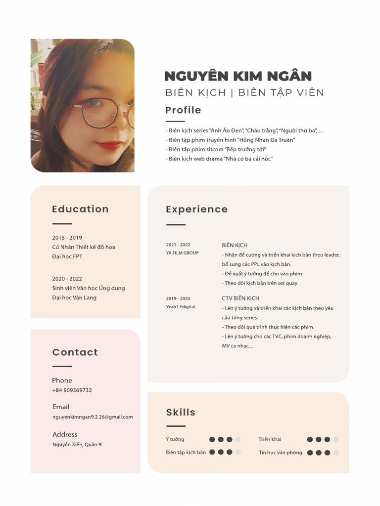 CV Biên Kịch Nguyễn Kim Ngân | PDF