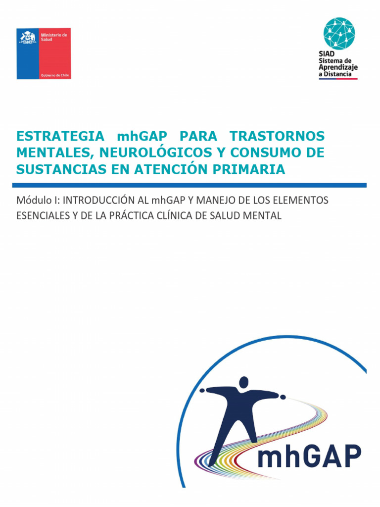 Material de Estudio Módulo 1 - mhGAP | PDF | Salud mental | Trastorno mental