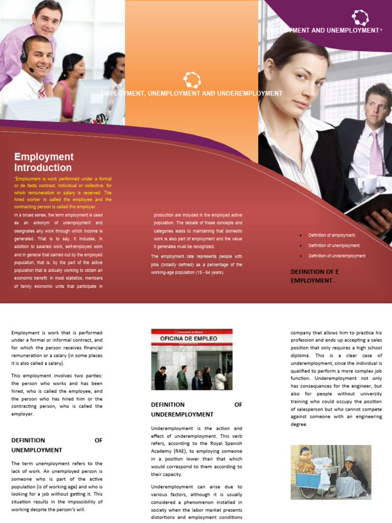 Employment Brochure | PDF | Employment | Unemployment