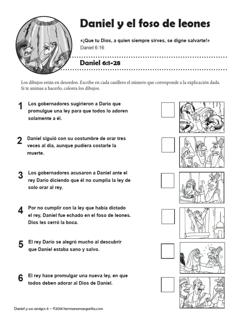 Daniel 06 ACT Daniel y El Foso de Leones | PDF