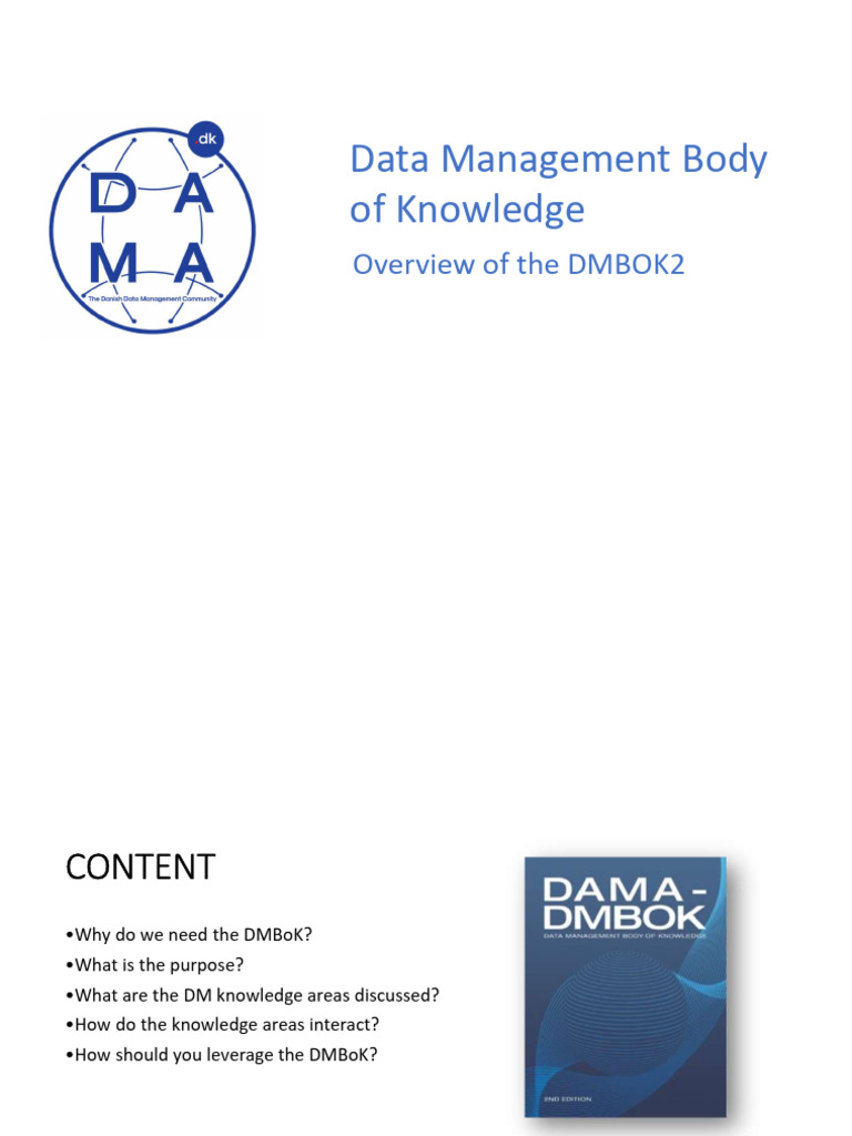 Dama Dmbok2 PDF | PDF | Data | Metadata