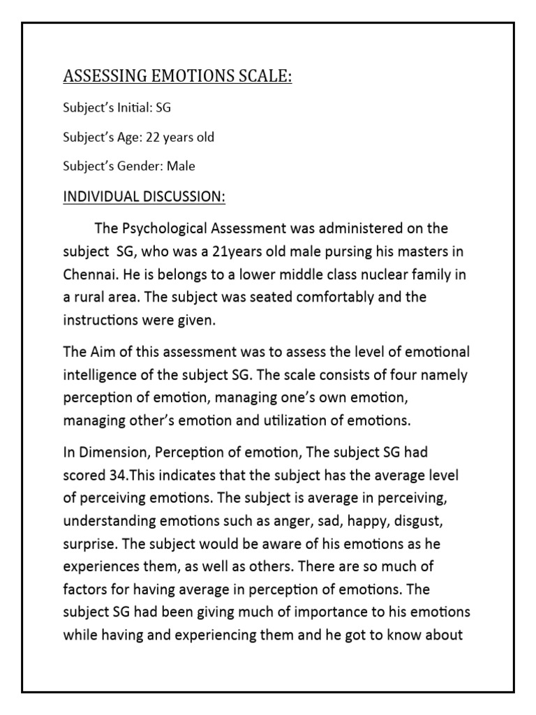 Observation 4 | PDF | Emotions | Mental Processes