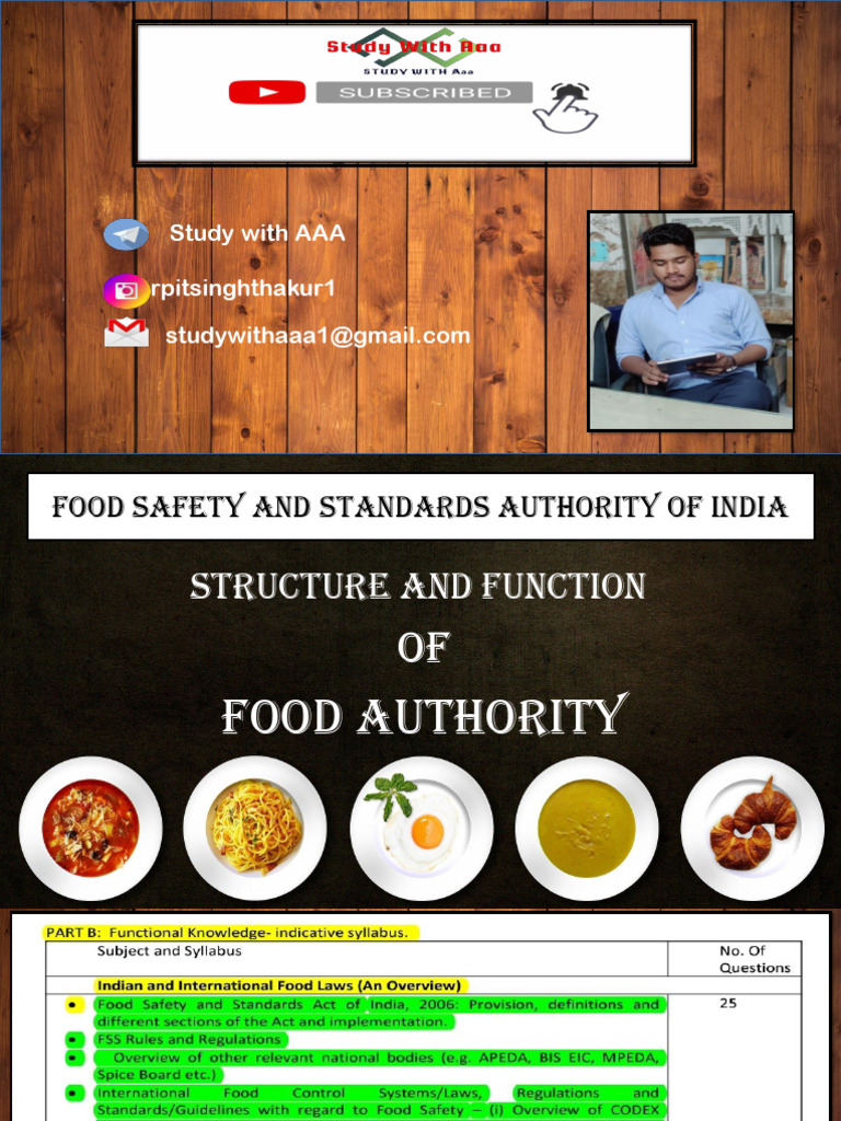 Role of Fssai Structure-2 | PDF | Food Safety | Safety