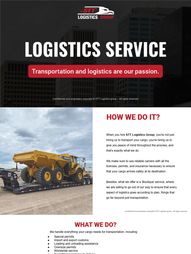 STTLG Logistics Services | PDF | Cargo | Transport