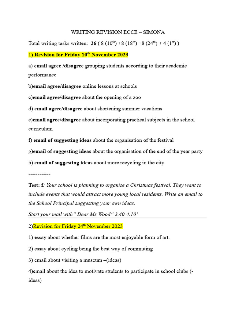 Writing Revision Ecce | PDF