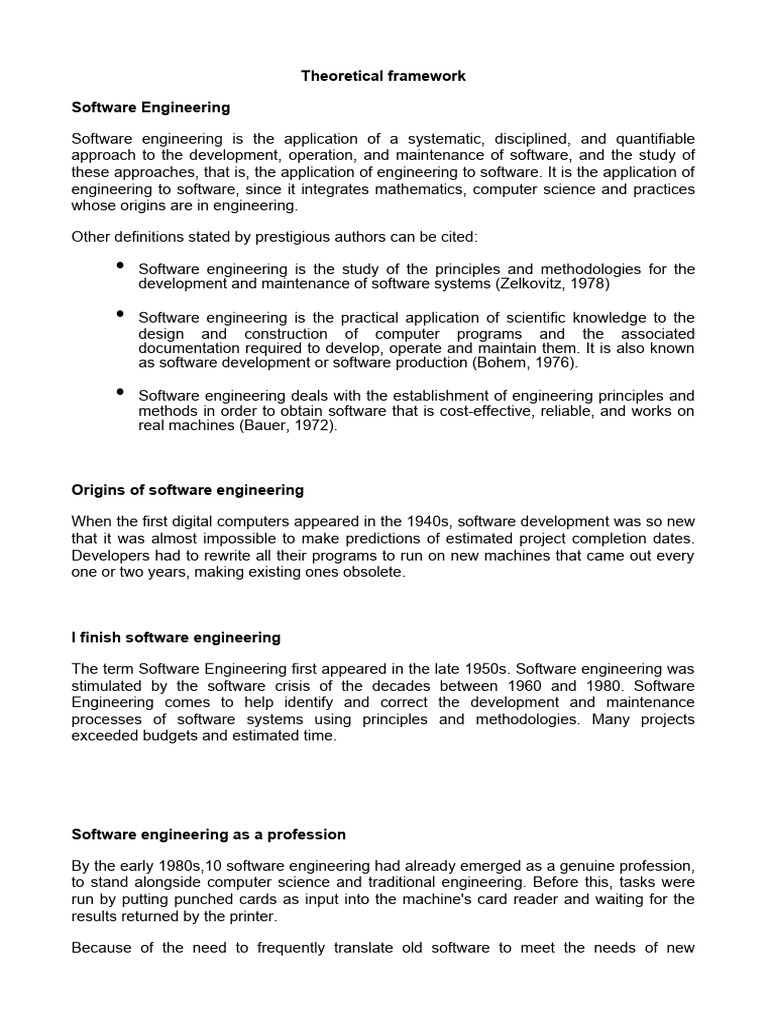 Theoretical Framework | PDF | Engineering | Software