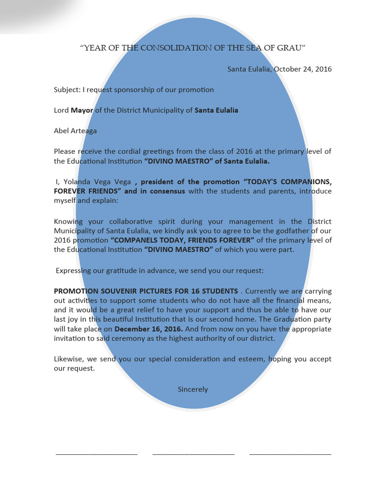 6th Grade Promotion Request | PDF