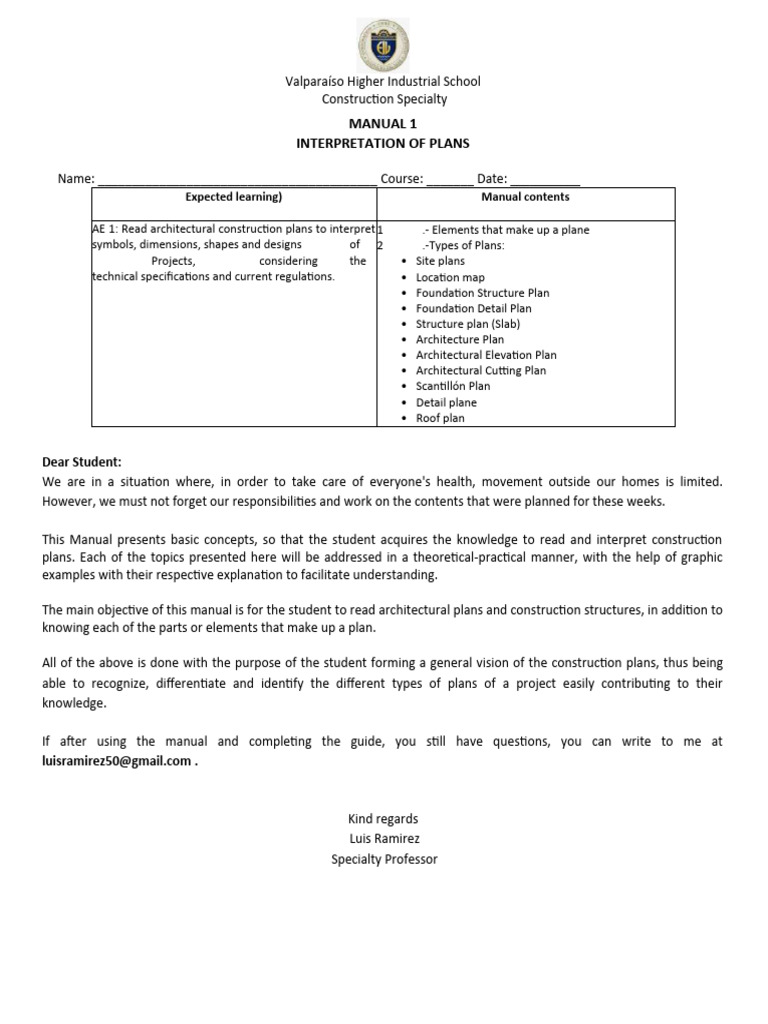 Plan Interpretation Manual | PDF | Cartesian Coordinate System | Beam ...