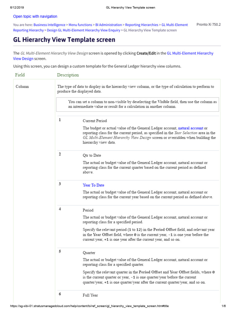 GL Hierarchy View Template Screen | PDF | Decimal | Significant Figures