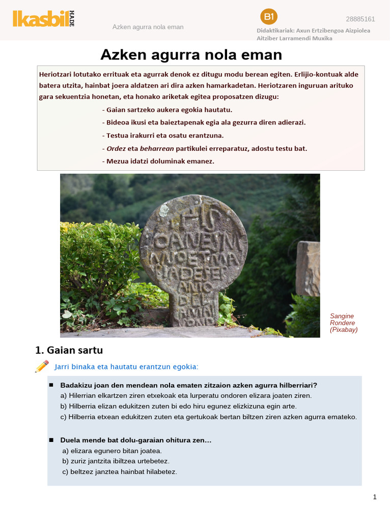 Azken Agurra Nola Eman | PDF