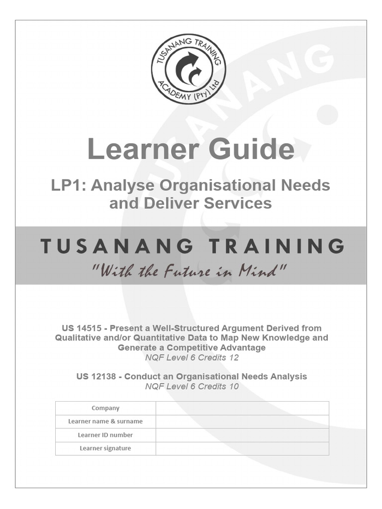 LP1 Learner Guide Online | PDF | Sampling (Statistics) | Quantitative ...