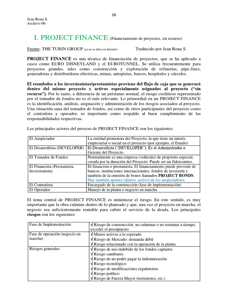 Alt Fin Proy Material 06 Grandes | PDF | Asociación público-privada ...