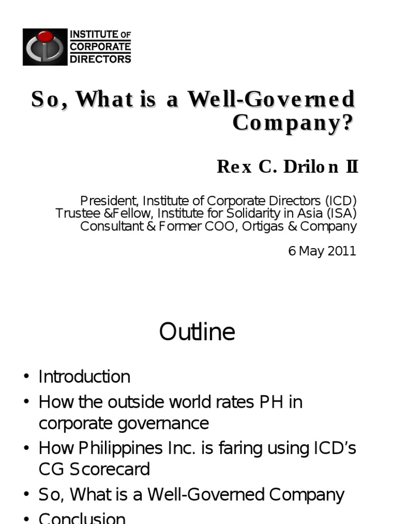What Is A Well Governed Company | PDF | Internal Audit | Corporate ...