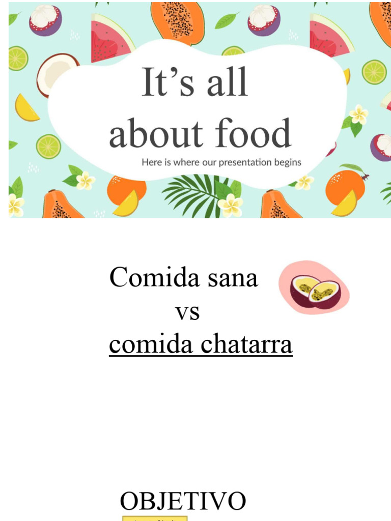 Comida Saludable Vs Comida Chatarra | PDF | Alimentos | Nutrición