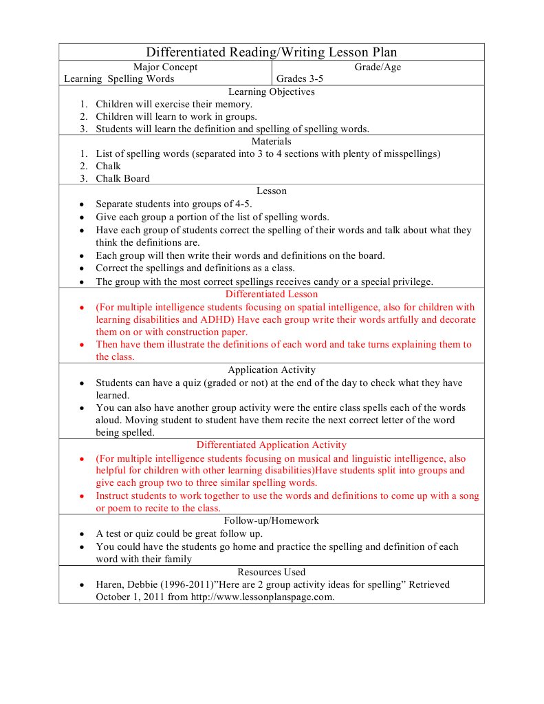 Differentiated Reading | PDF