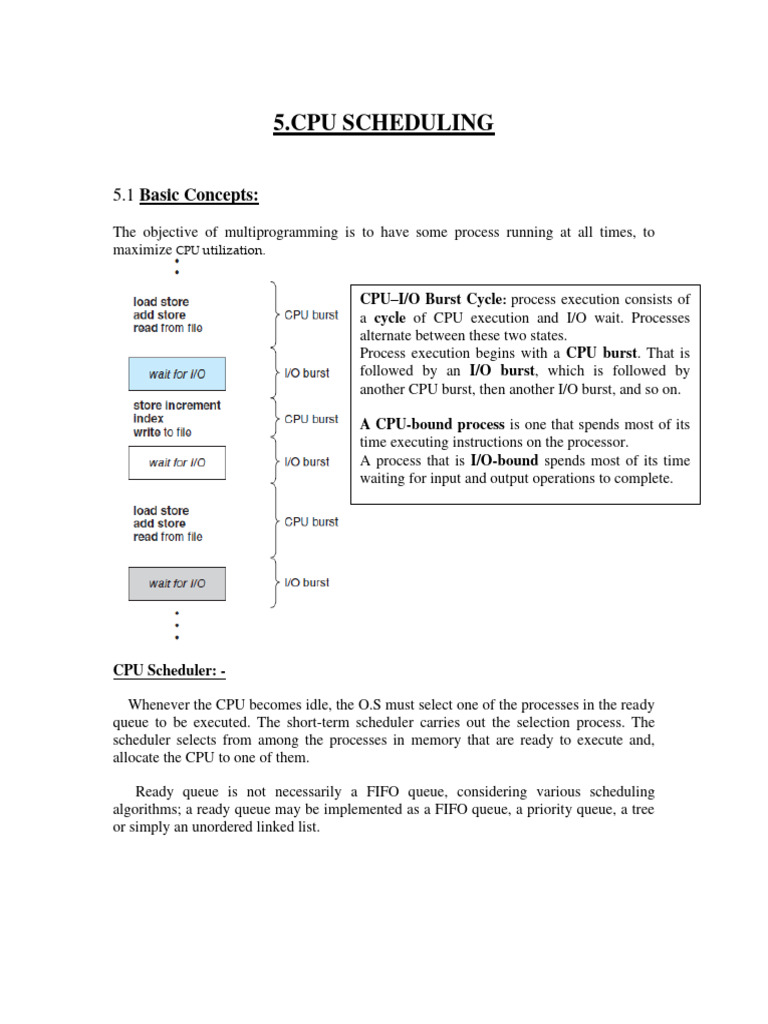 CPU Scheduling | PDF | Scheduling (Computing) | Process (Computing) CPU Scheduling | PDF | Scheduling (Computing) | Process (Computing)