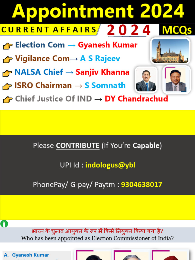 2024 Appointment Ca (2023 R) | PDF | Government Of India | Government