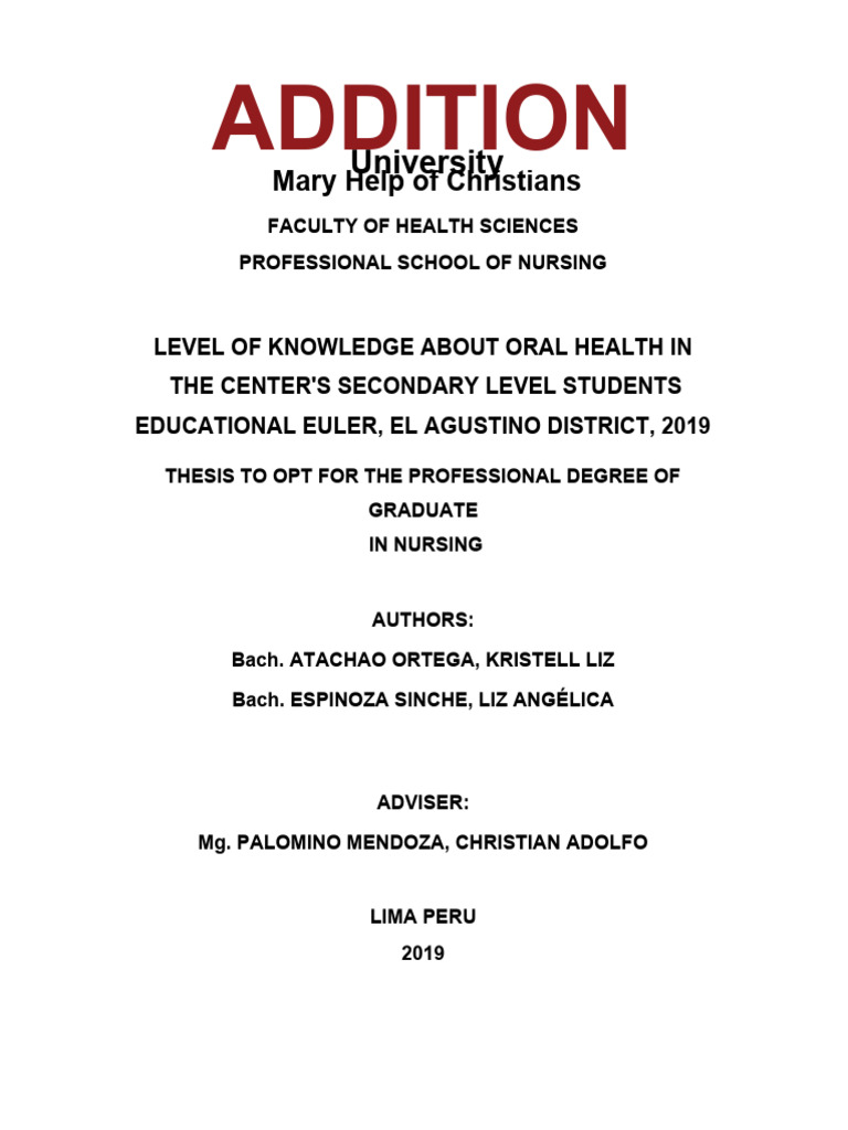 Oral Health Questionnaire | PDF | Oral Hygiene | Human Tooth