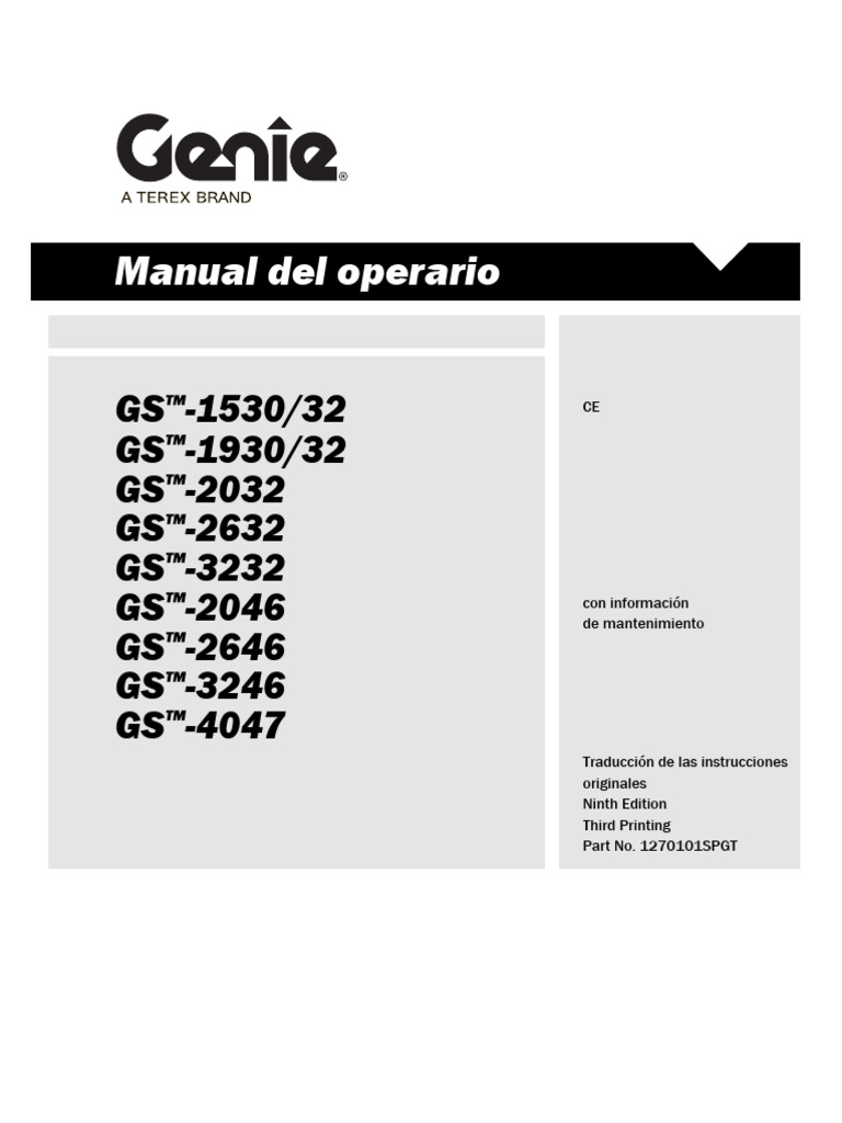 Manual Del Operario 1930 | PDF | Electricidad | Ingenieria Eléctrica