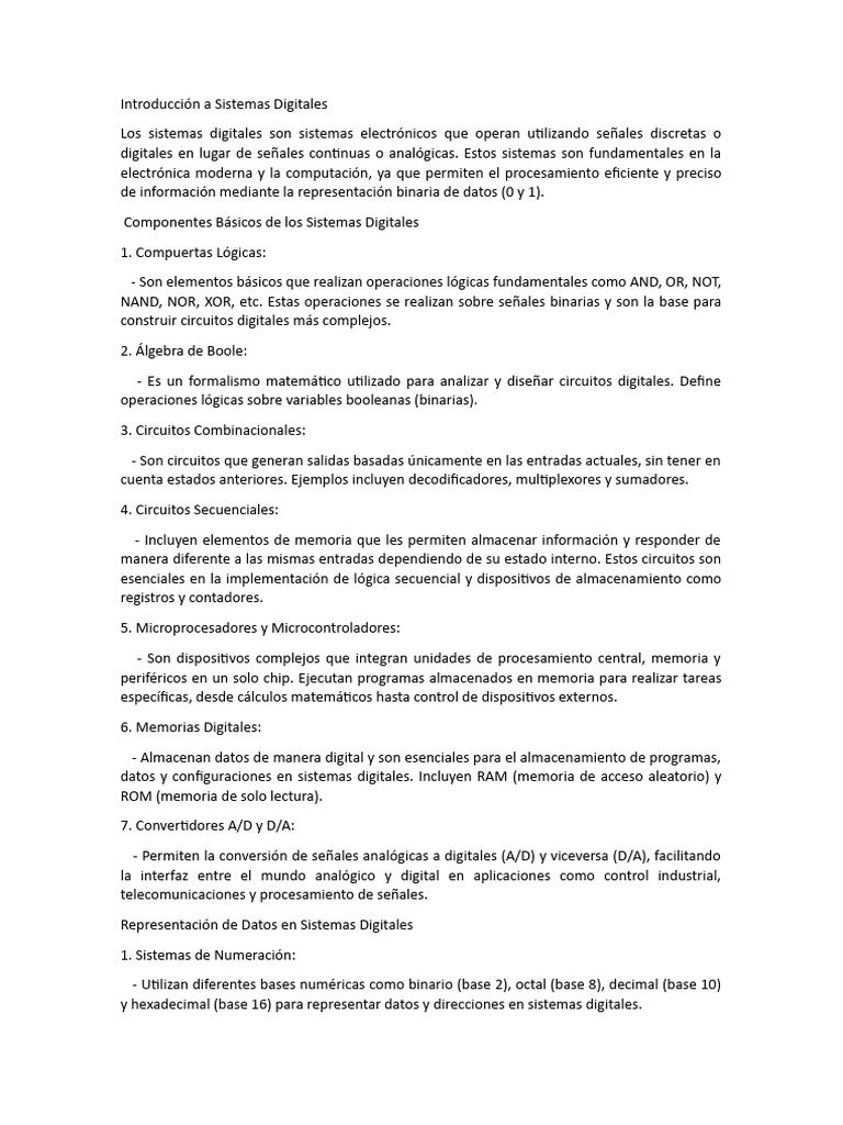 Fundamentos de Sistemas Digitales | PDF | Hardware de la computadora ...