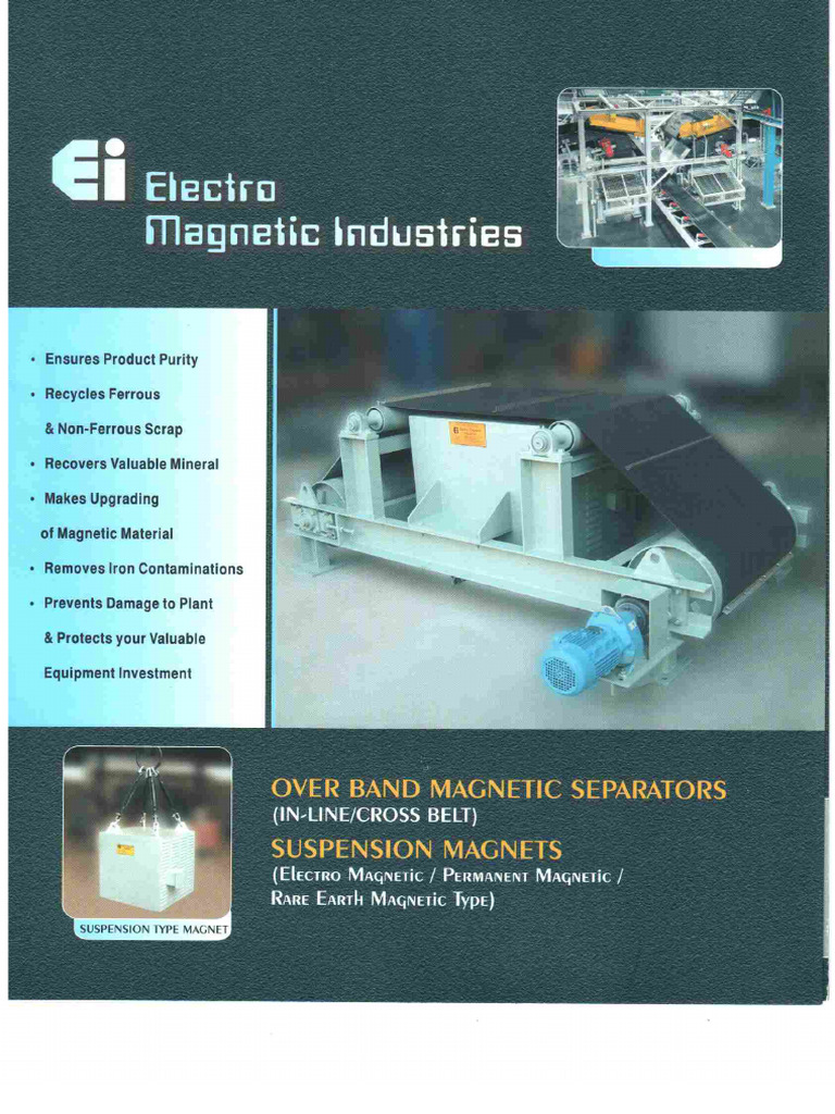 OBMS-Over Band Magnetic Separator Suspension Magnet | PDF