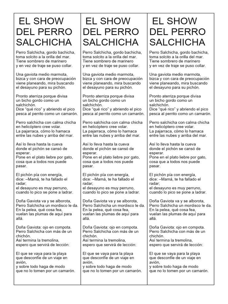 El Show Del Perro Salchicha | PDF