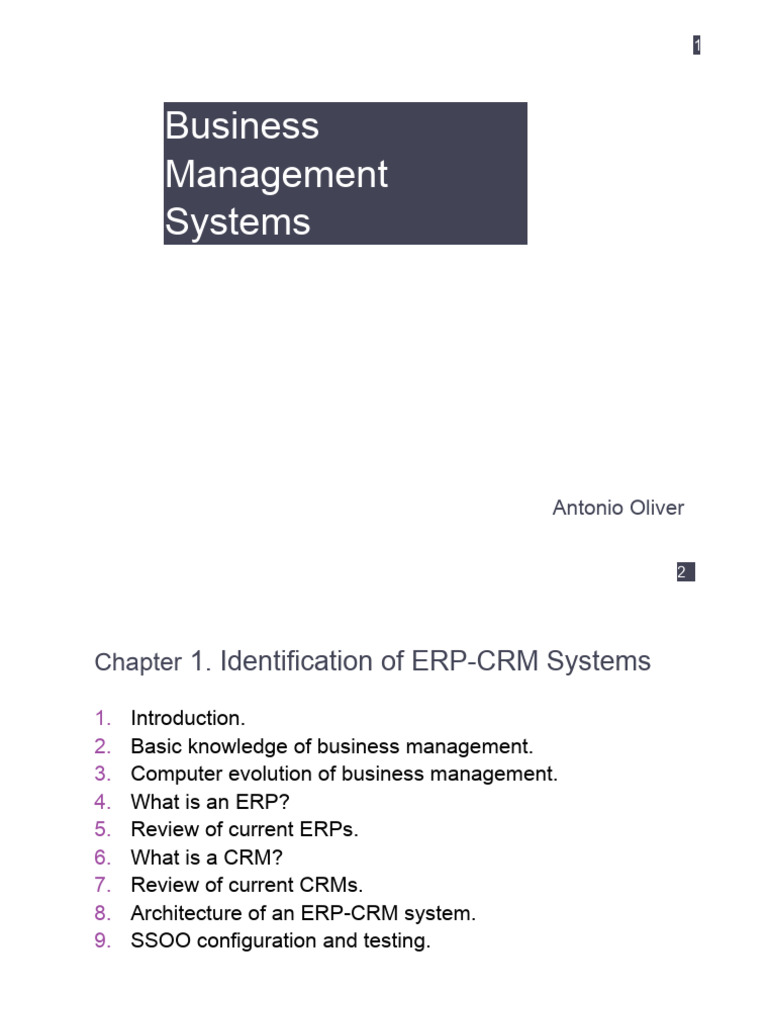 Business Management Systems | PDF | Enterprise Resource Planning ...