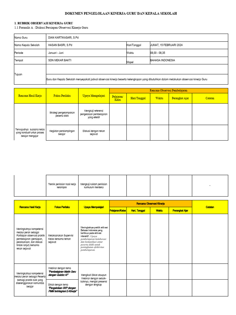 Form Observasi Abcd | PDF
