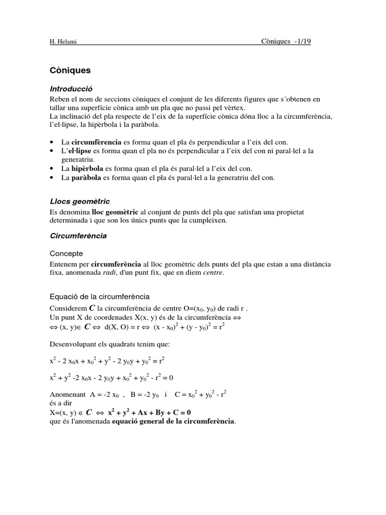 Coniques | PDF