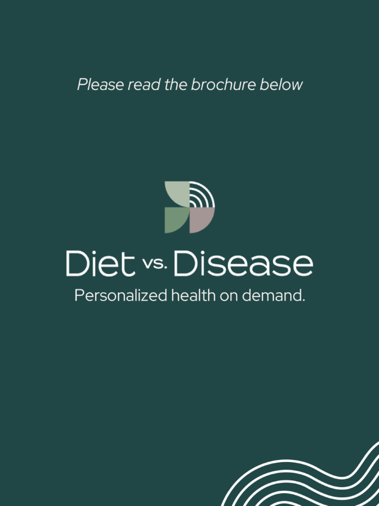 Diet Vs Disease Benefits And Clinical Service Overview Pdf