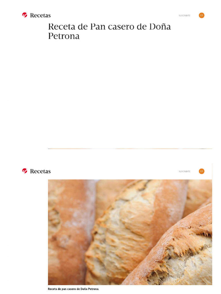 Receta de Pan Casero de Doña Petrona - Clarí | PDF