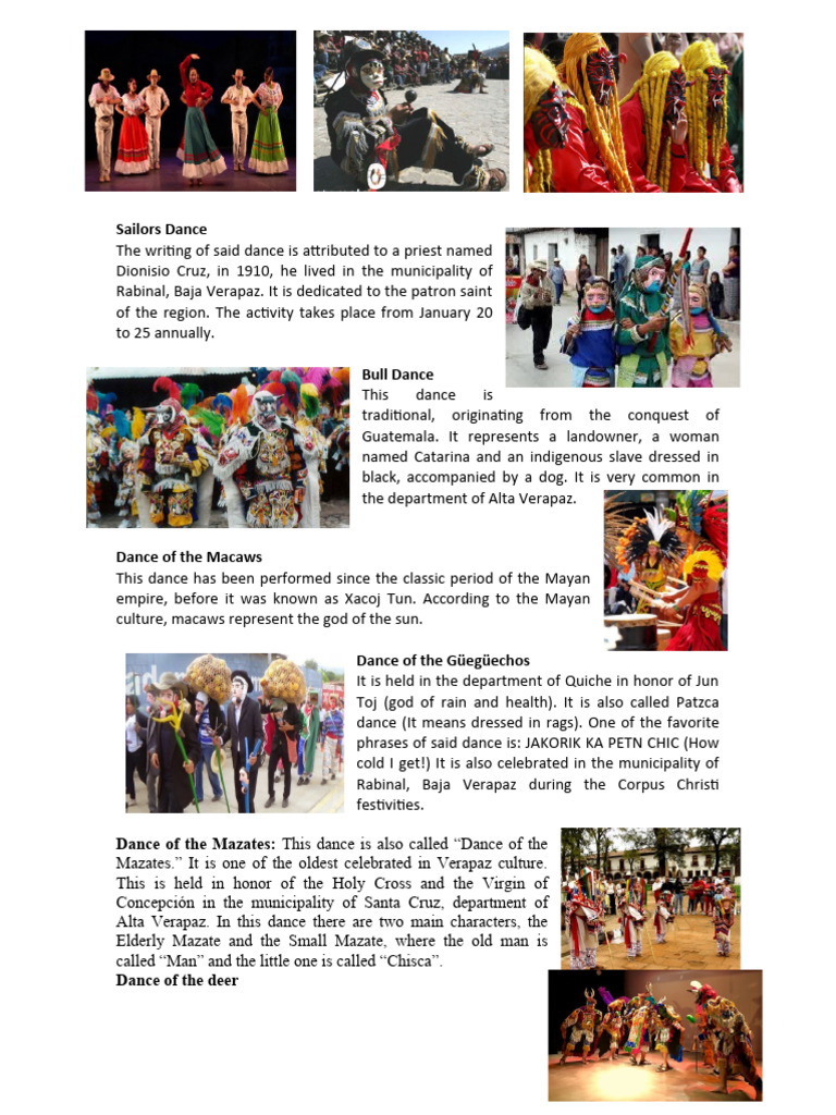 Folk Dances Of Guatemala Download Free Pdf Dances Performing Arts