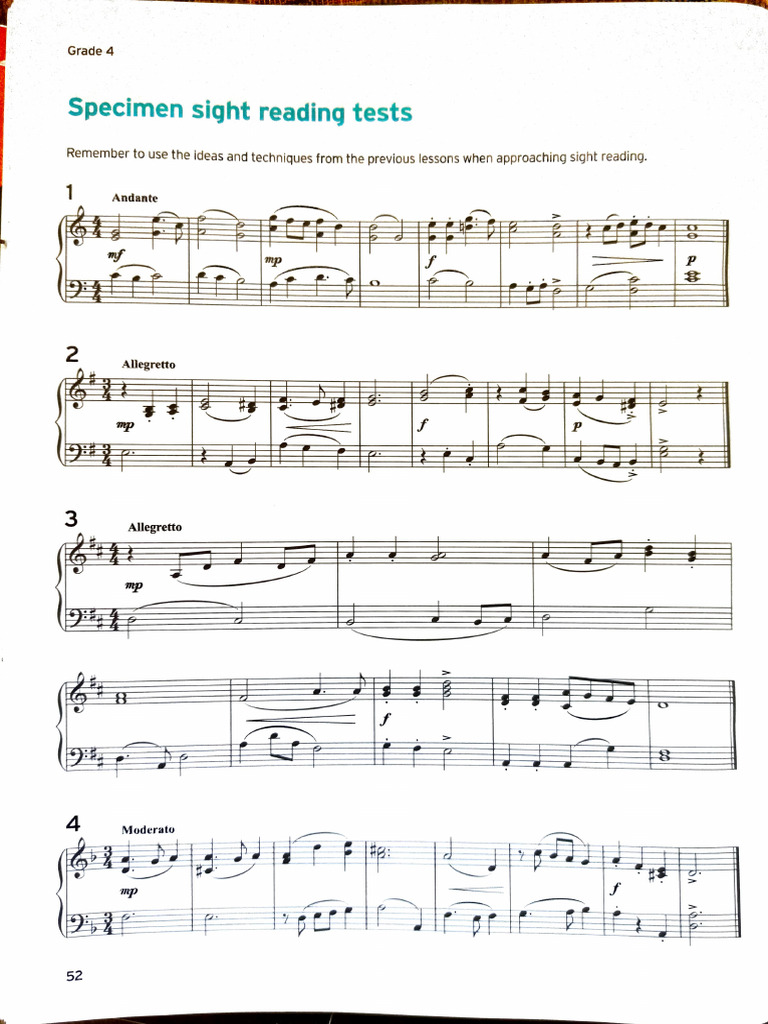 Sight Reading 1 | PDF