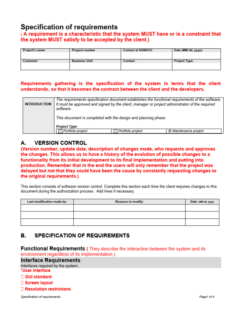GLOSSARY Requirements Specification | PDF | Specification (Technical ...
