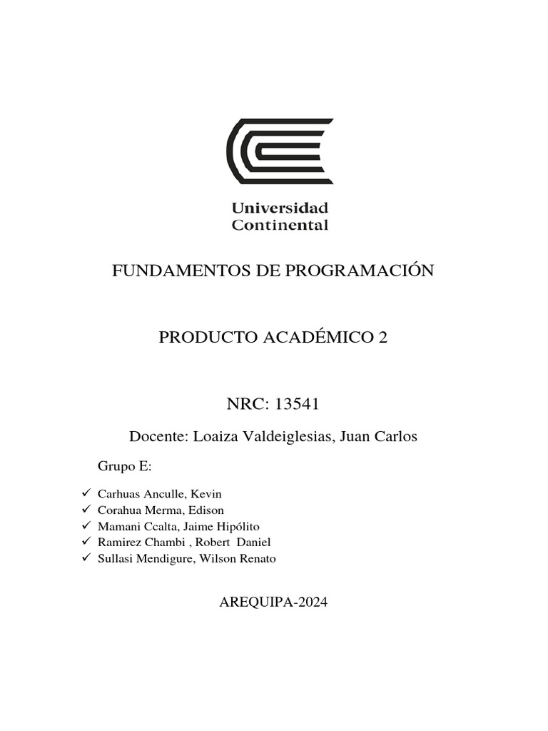 Fundamentos de Programacion | PDF | Programación de computadoras