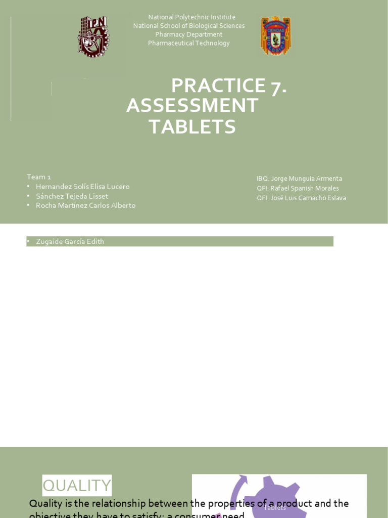 Tablet Evaluation | Download Free PDF | Tablet (Pharmacy) | Dose ...