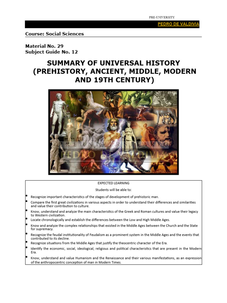 Universal History Summary | PDF | Roman Empire | Ancient Rome