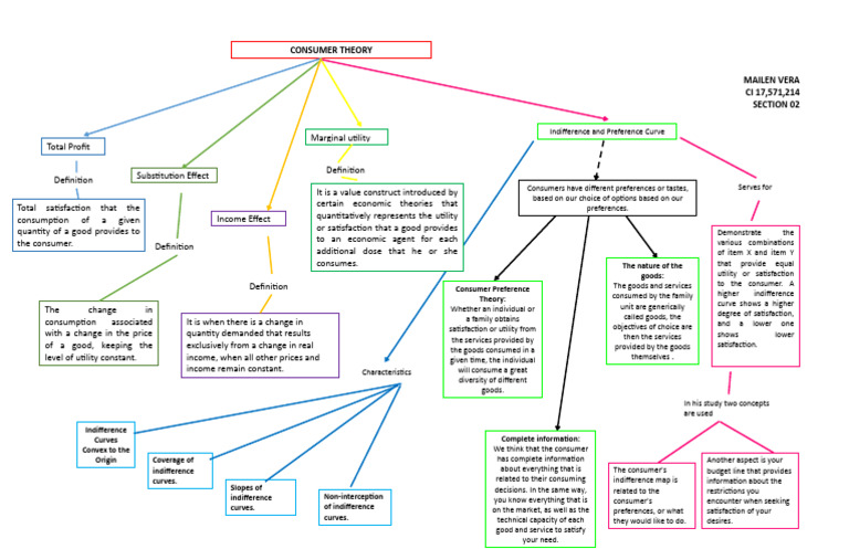 Conceptual Map Consumer Theory | PDF | Utility | Goods
