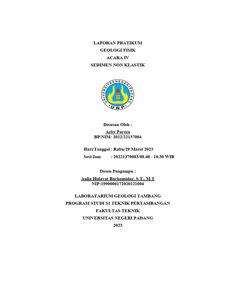 Laprak4 Geologi Fisik | PDF