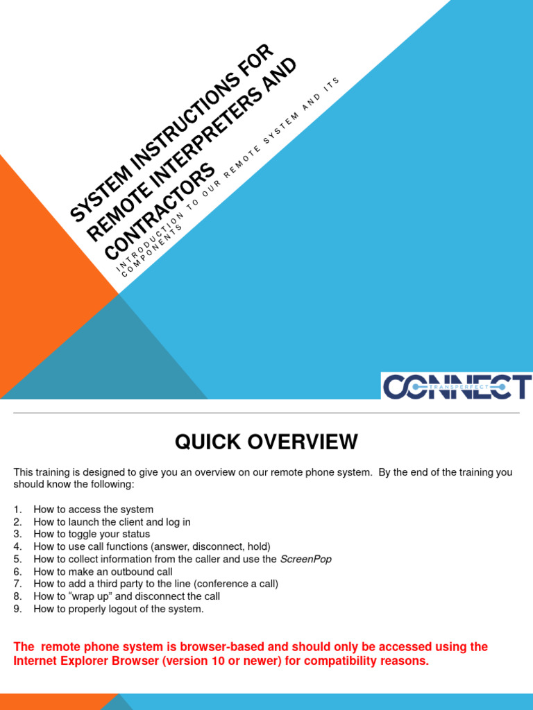 Phone System Training For Contractors June 17 | PDF | Login | Password