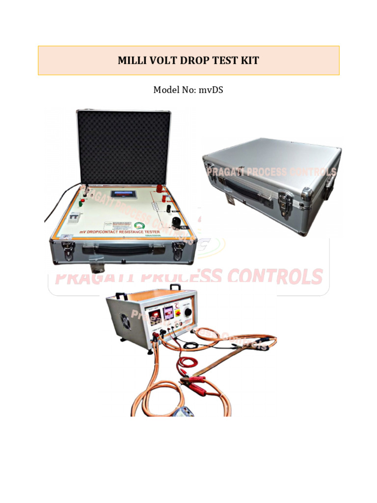 Milli Volt Drop Test Kit | PDF | Technology & Engineering