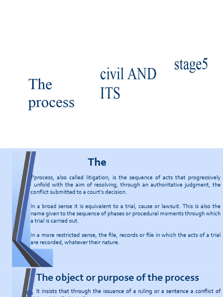 3rd Module, The Civil Process and Its Stages | PDF | Lawsuit | Trials