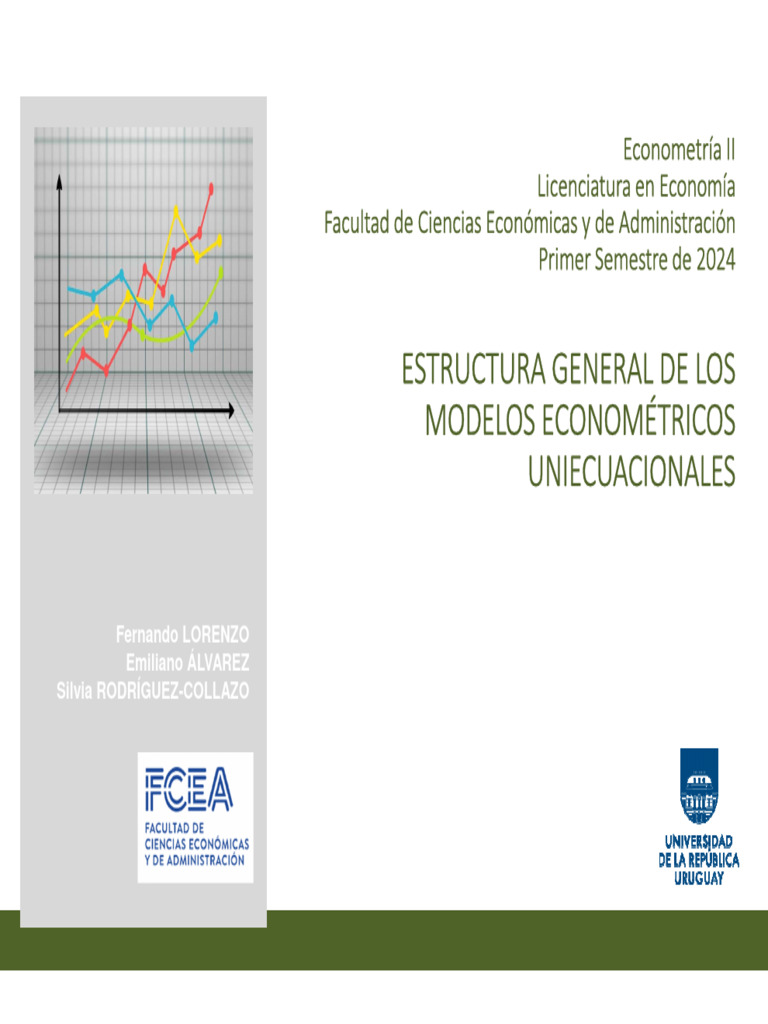 6 - Modelos Econométricos Uniecuacionales | PDF | Econometría | Matemáticas